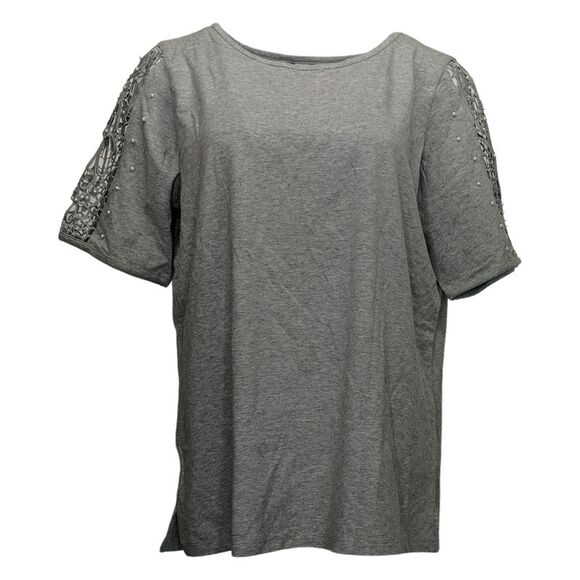 Quacker Factory | Tops | Quacker Factory Rhinestuds Embellished Short ...